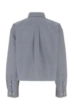 Miu Miu Embroidered Poplin Oversize Shirt