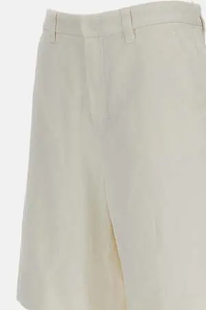 Max Mara Cotton Linen Blend Bermuda Shorts - Multicolor