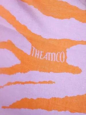 Attico Fluorescent Animal Print Cotton Pareo