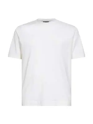 Zegna White Cotton And Silk Leggerissimo T-shirt