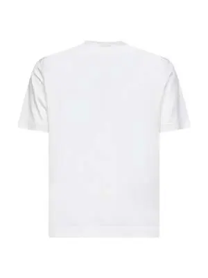 Zegna White Cotton And Silk Leggerissimo T-shirt