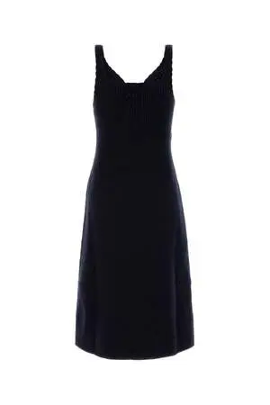 Miu Miu Navy Wool Knit Dress