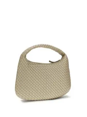 Bottega Veneta Padded Intrecciato Leather Shoulder Bag - Cream