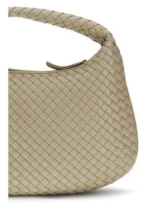 Bottega Veneta Padded Intrecciato Leather Shoulder Bag - Cream