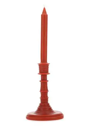 Loewe Tomato Leaves Wax Candleholder - Red