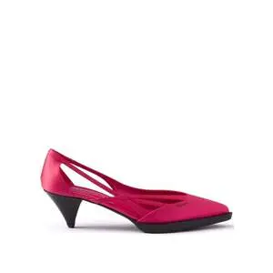 Prada 55mm Satin Cut-out Pumps - Pink