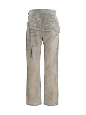 DIESEL® Slim Fit Jeans With Double Layer Detailing - Gray