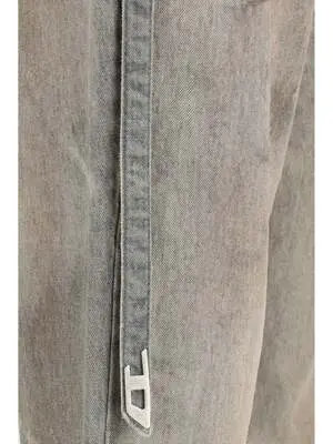 DIESEL® Slim Fit Jeans With Double Layer Detailing - Gray