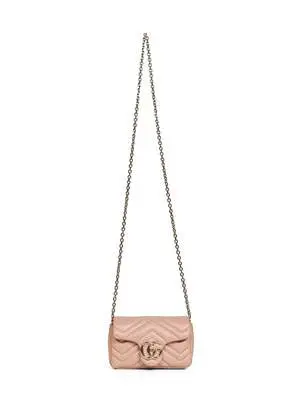 Gucci GUCCI Pinky Beige GG Marmont Mini Shoulder Bag Multicolor