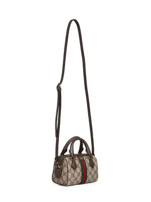 Gucci Ophidia Mini Boston Bag In Monogram Canvas