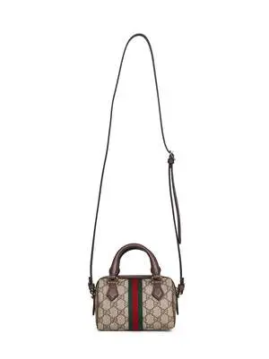 Gucci Ophidia Mini Boston Bag In Monogram Canvas