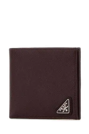 Prada Burgundy Leather Wallet
