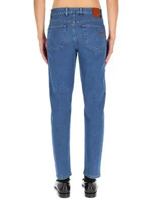 Zegna Jeans Roccia, Slim Fit, Cotton Blend - Blue