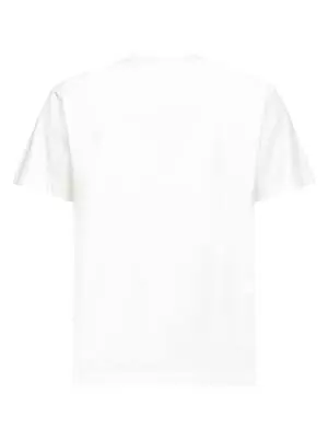 Burberry Chalk White Cotton Logo T-shirt - Multicolor