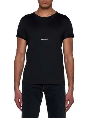Saint Laurent Logo Cotton T-shirt