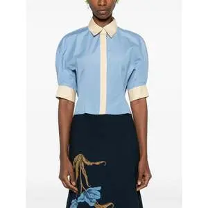 Marni Three-quarter Sleeve Cotton Shirt