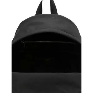 Saint Laurent Leather Trimmed Backpack - Black
