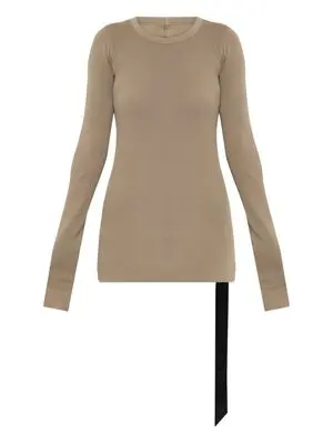 Rick Owens Cotton Long Sleeve Crew Neck T-shirt