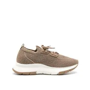 GIANVITO ROSSI Glover Knit Sneakers - Brown