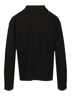 Max Mara Frisia Wool Polo Shirt - Black