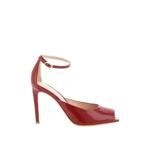 GIANVITO ROSSI Nuit 95 Glossed-leather Pumps - Red