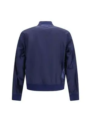 C.P. COMPANY Bi-tm Mixed Lens Bomber Jacket - Blue
