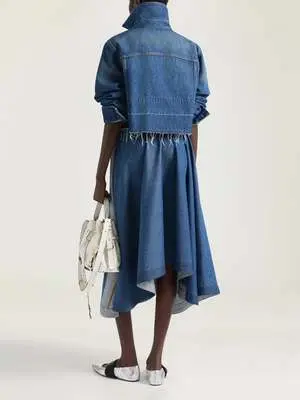 Givenchy Denim Shirt With Embroidered Logo