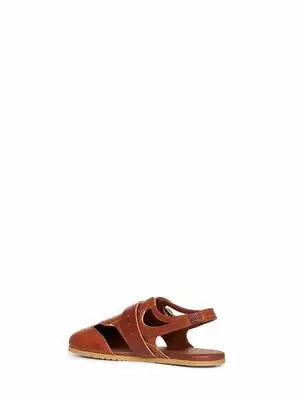 Dries Van Noten Calf Leather Flat Spider-like Sandals - Multicolor