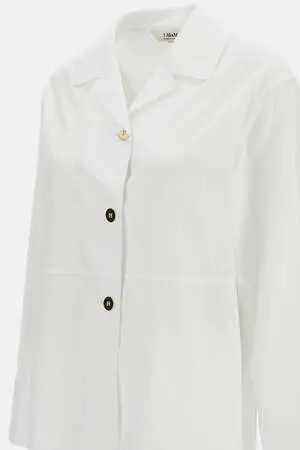 Max Mara Panel-structured Cotton Shirt Jacket