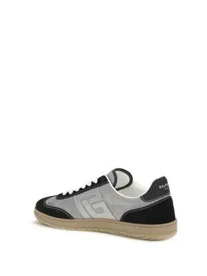 Balmain Suede Swan Sneakers - Gray