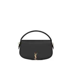 Saint Laurent Voltaire Half-moon Shoulder Bag - Black
