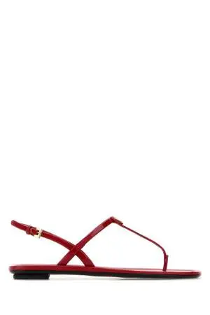 Prada Leather Thong Sandals