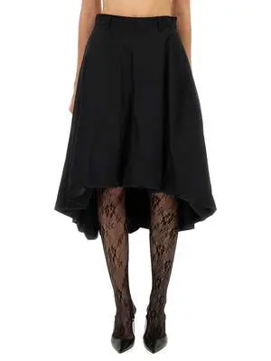 Moschino Cotton Poplin Skirt - Black