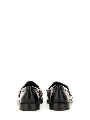 Moschino Moccasins With Fringes And Coin Detail