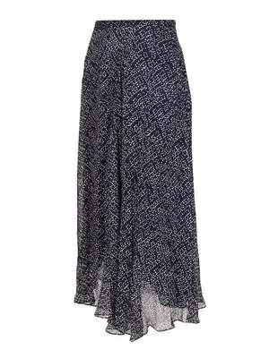 Isabel Marant Étoile Flowing Printed Muslin Skirt