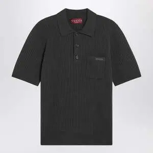 Gucci Military Wool And Cashmere Polo - Green