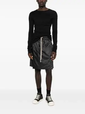 Moncler Girder" Long Sleeve Cotton T-shirt - Black