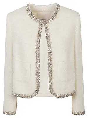 CELINE CELINE Embellished Silk Jacket