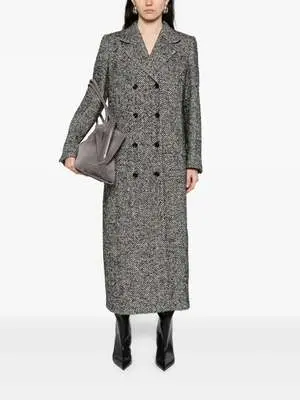 Dolce & Gabbana Wool Herringbone Double-breasted Coat