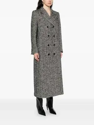 Dolce & Gabbana Wool Herringbone Double-breasted Coat