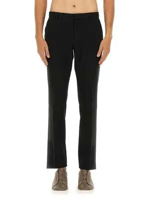Zegna Premium Cotton Stretch Pants - Black