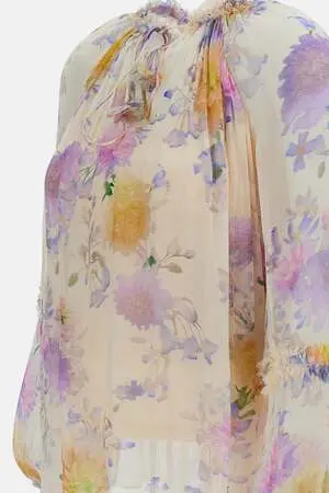 Zimmermann Luna Ruffle Blouse - Multicolor
