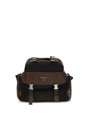 Prada Explore Shoulder Bag In Re-nylon And Leather - Brown