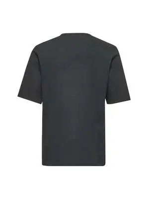 Saint Laurent Black Cotton T-shirt - Multicolor