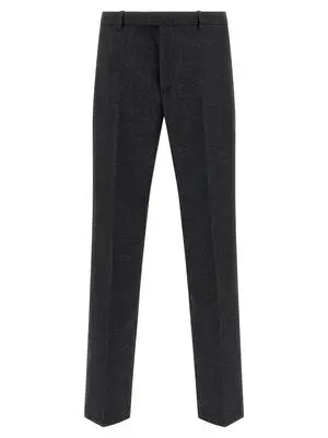 Gucci Wool Mouliné Tailored Pants - Gray