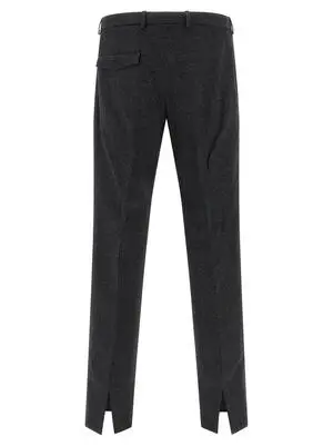 Gucci Wool Mouliné Tailored Pants - Gray