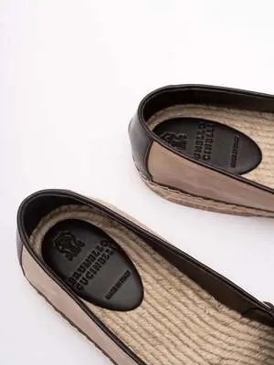 Brunello Cucinelli Leather Espadrilles - Multicolor