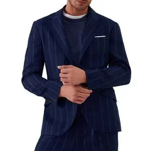 Brunello Cucinelli Striped Wool Jacket