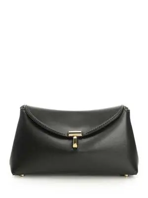 TOTEME T-lock Mini Leather Clutch - Black
