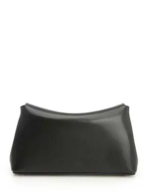 TOTEME T-lock Mini Leather Clutch - Black